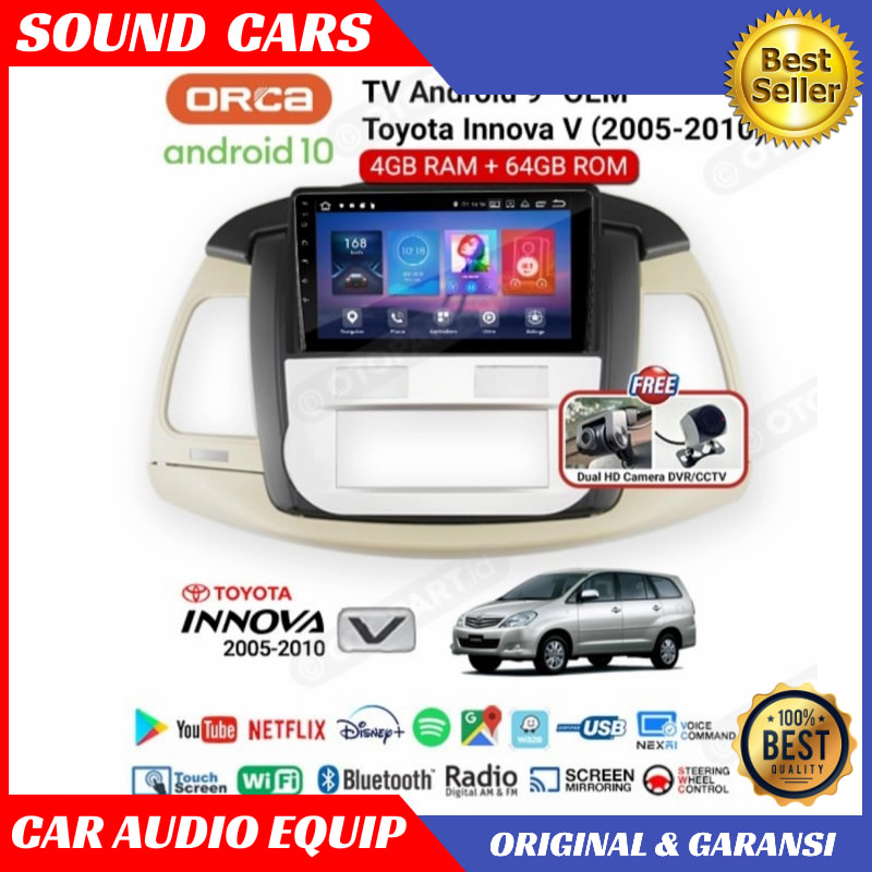 Jual Head Unit Android Innova V Lama Ram 4 Gb Rom 64 Gb ORCA ADR 9988 ...