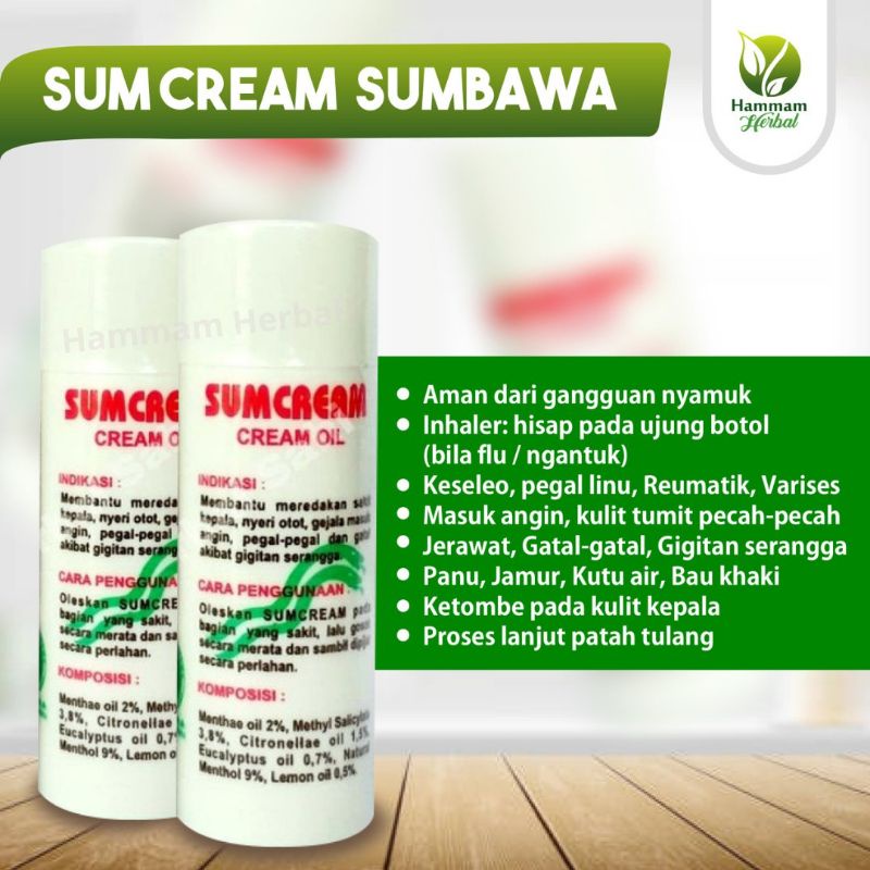 Jual Sumcream Cream Asli Sumbawa Pijat Urut | Shopee Indonesia