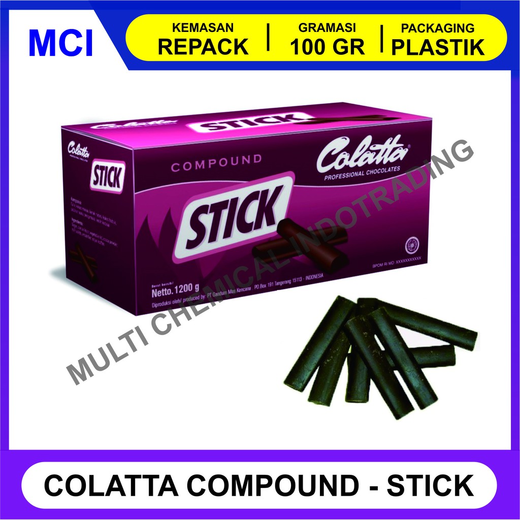 Jual COLATTA STICK CHOCOLATE / COKLAT BATANG COLLATA - 100 GR | Shopee ...