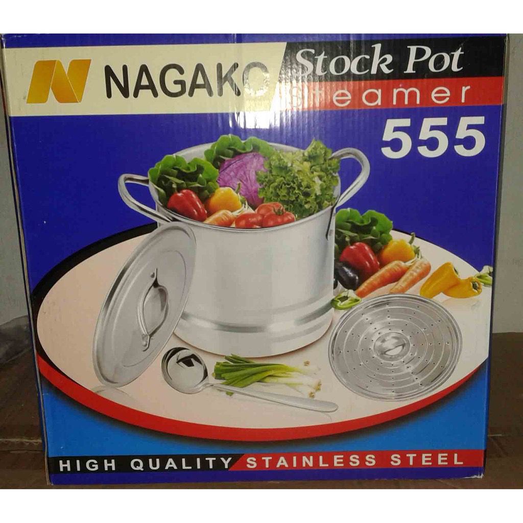 Jual TGM Panci Set Stock Pot Steamer 555 (NAGAKO)/ (Salute) | Shopee ...