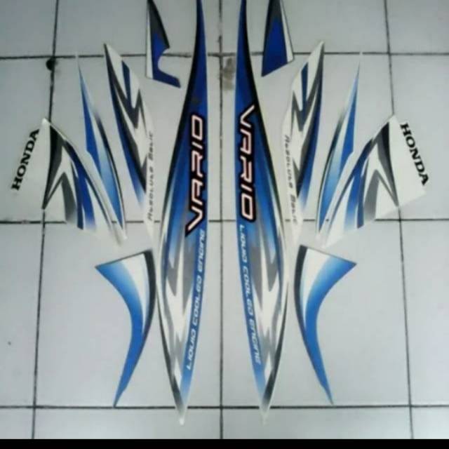 Jual STIKER STRIPING HONDA VARIO LAMA WARNA BIRU PUTIH (bisa cod ...