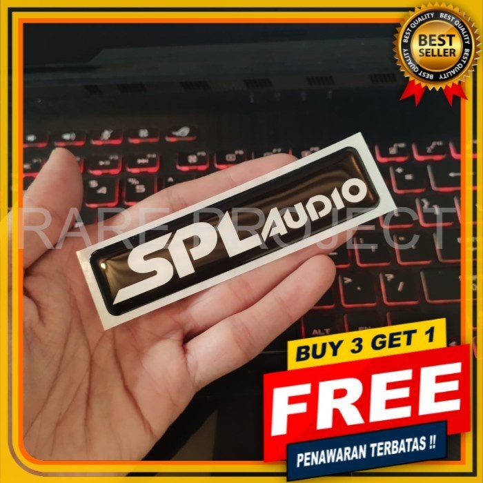 Jual EMBLEM STIKER SOUND SPL AUDIO STIKER AUDIO STICKER LENTUR 3D ...