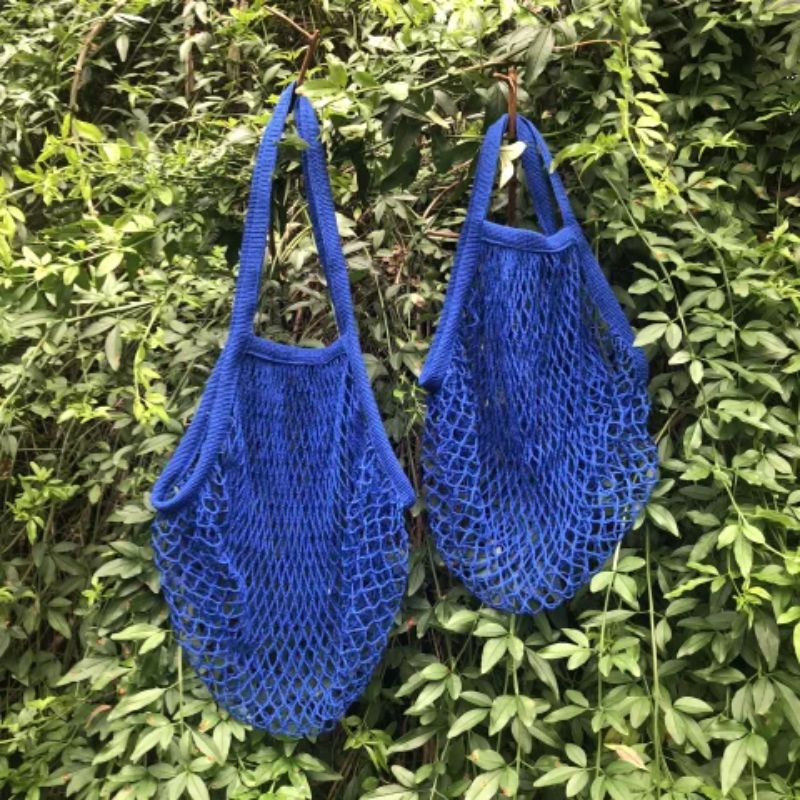 Jual Tas Belanja Jaring Katun Tas Jaring Tas Pantai Reusable Bag Cotton ...