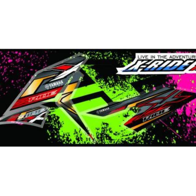 Jual STRIPING XRIDE 125 X RIDE new stiker motor | Shopee Indonesia