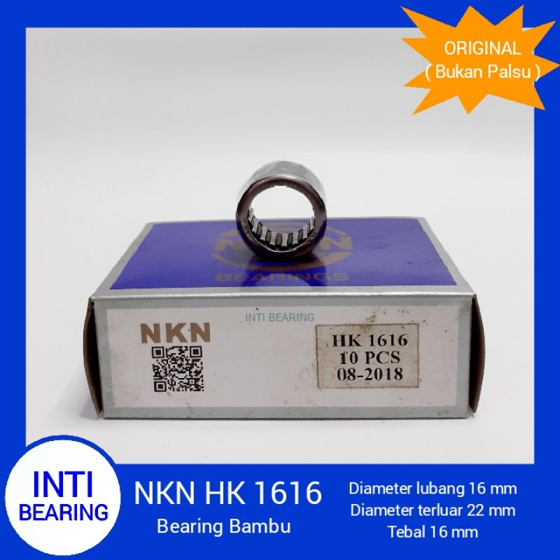 Jual NEEDLE ROLLER BEARING HK 1616 NKN BEARING BAMBU ASLI ORIGINAL LAHER BANTALAN HK1616 ...