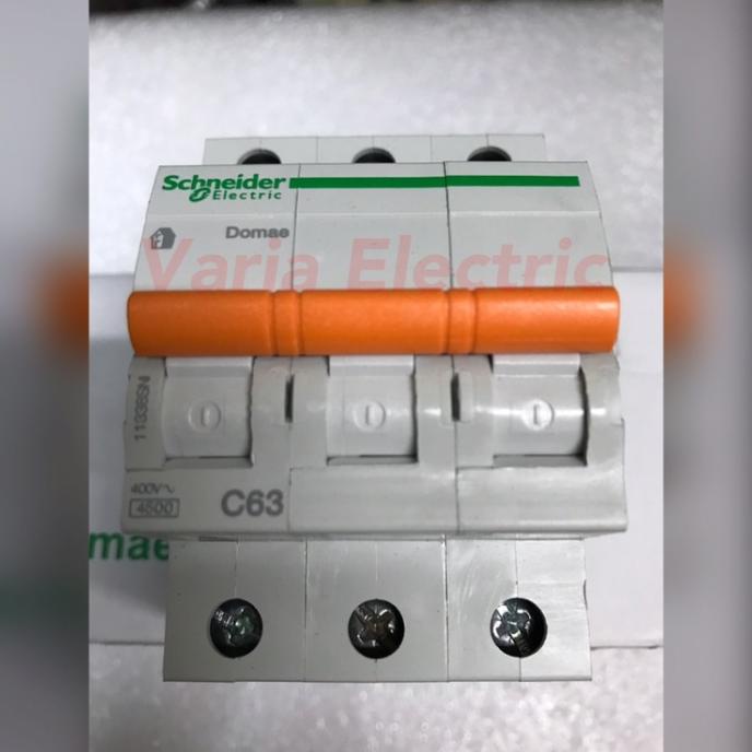 Jual MCB Schneider Domae 3 phase / 50/63 Ampere / 50A/63A (SNI) | Shopee Indonesia
