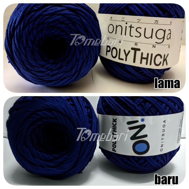 Jual BENANG RAJUT POLYESTER POLYTHICK BIRU DONGKER PT - 313BL | Shopee ...