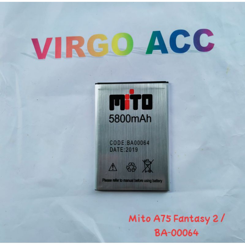 Jual Batre Baterai Battery Mito A75 Fantasy 2 BA00064 BA-00064 Original ...