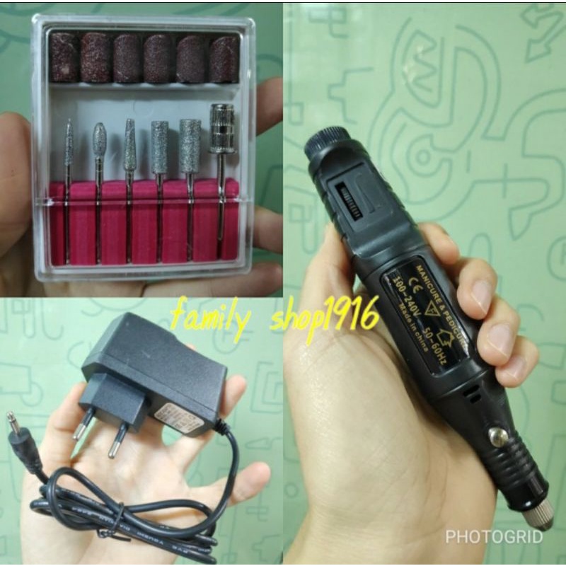 Jual BOR MINI + ADAPTOR + MATA BOR POLES DAN AMPLAS / MINI DRILL / BOR ...