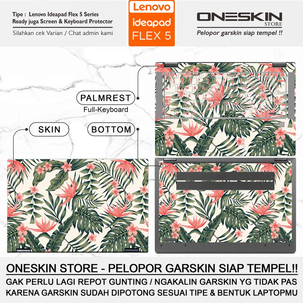 Jual Garskin Stiker Laptop Lenovo IdeaPad Flex 5 5i 14 14ALC 14ARE ...