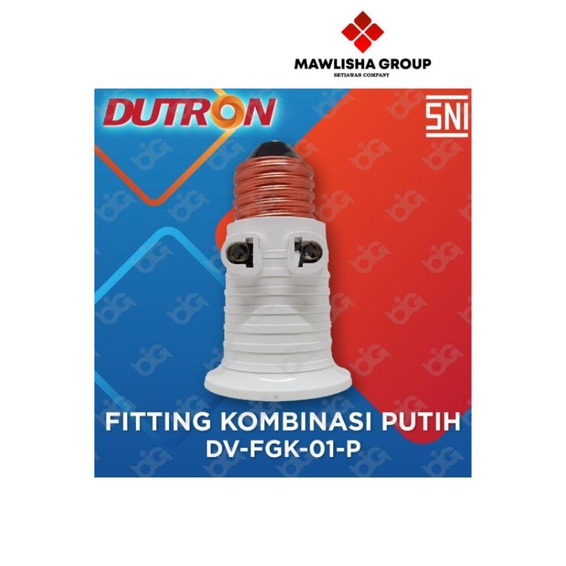 Jual FITTING KOMBINASI DUTRON/ FITTING LAMPU STOP KONTAK SNI/ FITTING ...