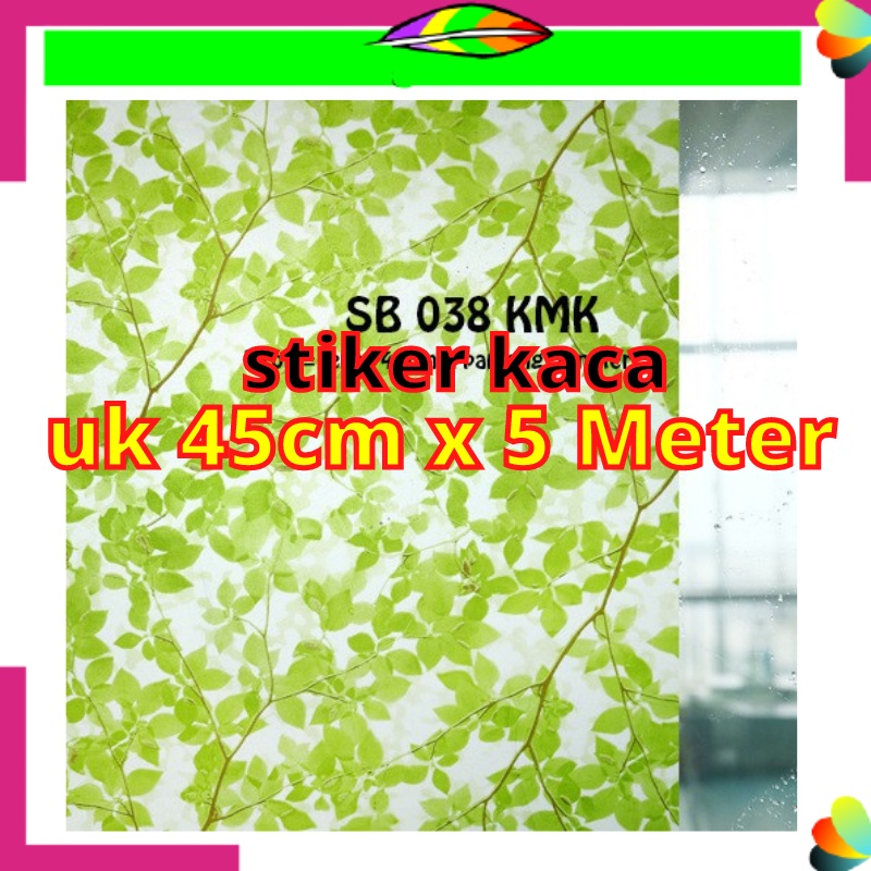Jual STIKER KACA 5 meter x 45 cm SB 038 STICKER SETIKER WALLPAPER PINTU ...