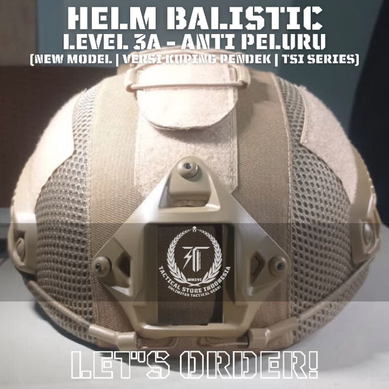 Jual EXCLUSIVE TSI - Helm Balistic ASLI Level 3A Versi Kuping Pendek ...