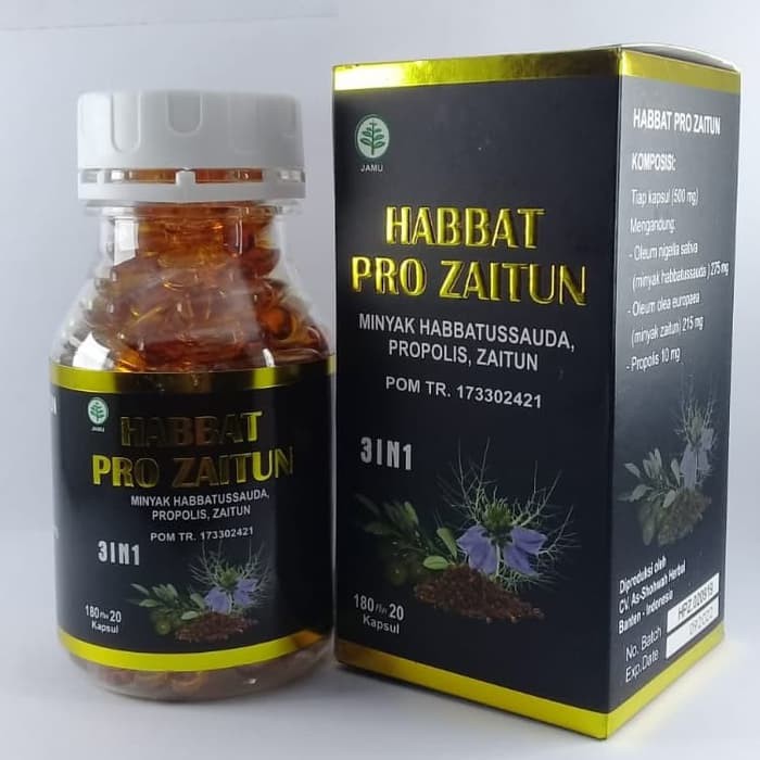 Jual kapsul minyak HABBAT PRO ZAITUN 200 kps 200 kapsul | Shopee Indonesia