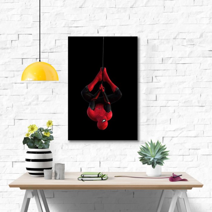 Jual Poster kayu dekorasi rumah - Jaring Spiderman | Shopee Indonesia
