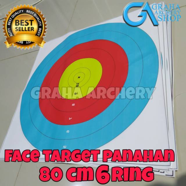 Jual Face Target Panahan (80CM 6RING, Banner) | Shopee Indonesia