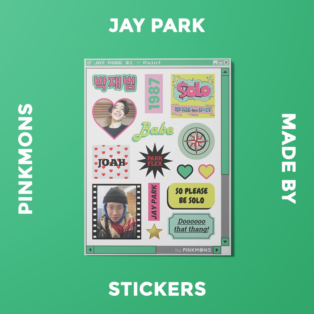 Jual JAY PARK | KRNB/KHH Sticker Set by PINKMONS | Shopee Indonesia