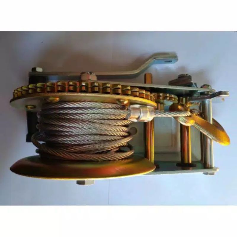 Jual Alat derek manual katrol kerekan Hand winch 2000 Lbs | Shopee ...