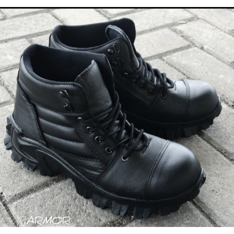 Jual sepatu kulit asli armor bagus buat di pakai kerja proyek | Shopee ...