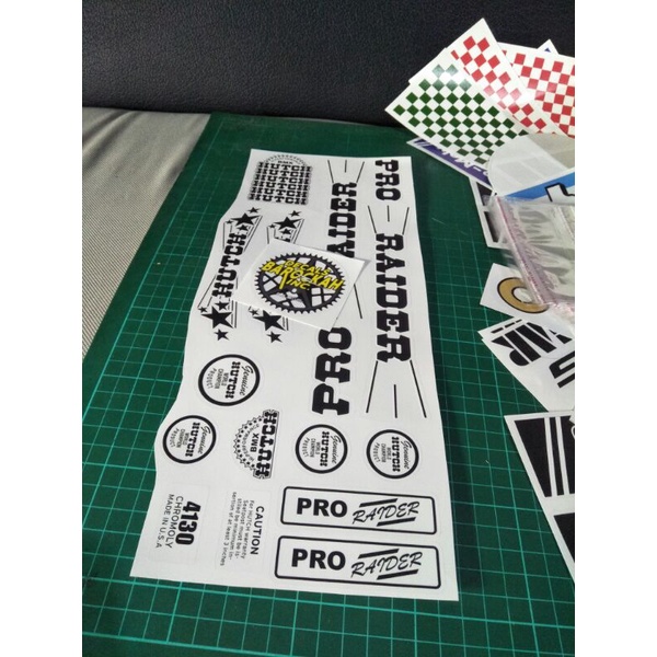 Jual decals/decal/stiker/sticker set bmx hutch pro raider | Shopee ...