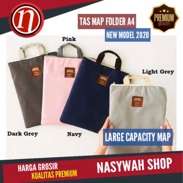 Jual Tas Map A4 File Organizer Laptop Ipad Tenteng - Tempat File Kain ...