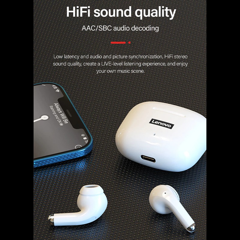Jual Thinkplus Lenovo LP40 True Wireless Bluetooth Earphone Mini Earbuds TWS | Shopee Indonesia