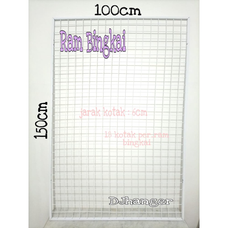 Jual Jaring ram bingkai besi tebal uk 100x150cm | Shopee Indonesia