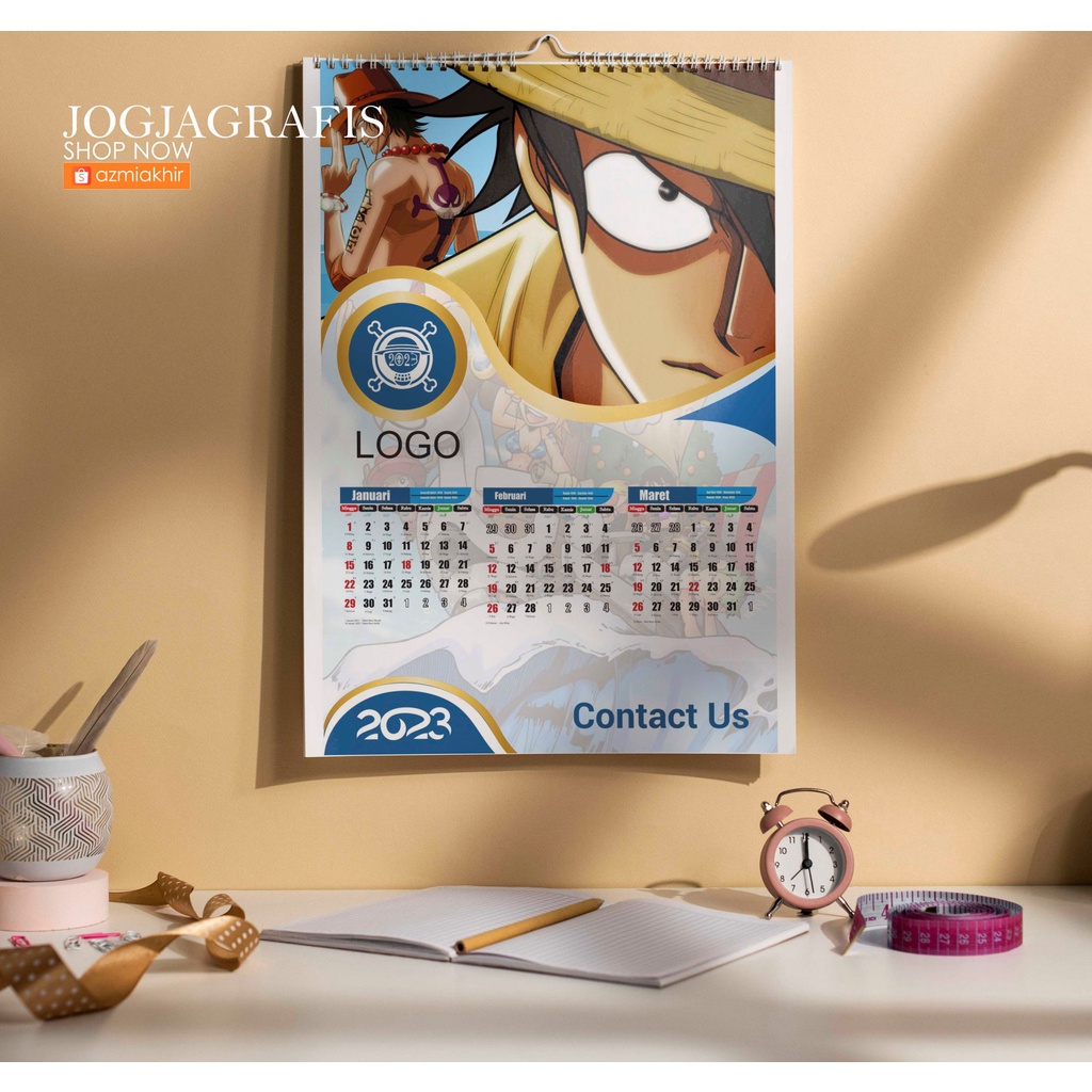 Jual Kalender Dinding Tahun 2023 Custom Bahan Art Carton | Isi 2 Lembar ...