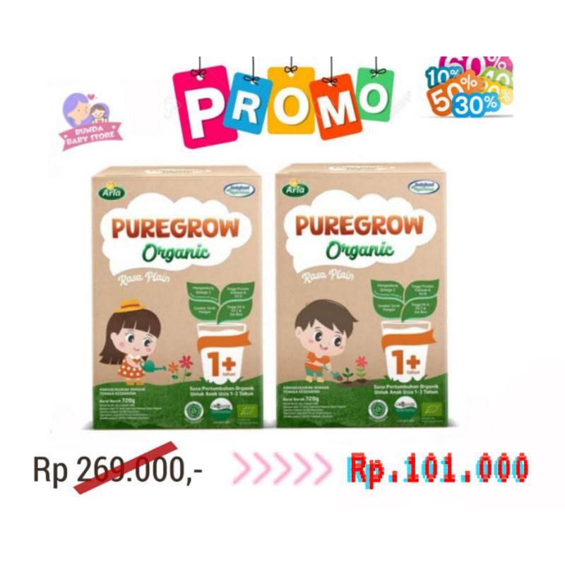 Jual Susu formula PUREGROW Organic 720g | Shopee Indonesia