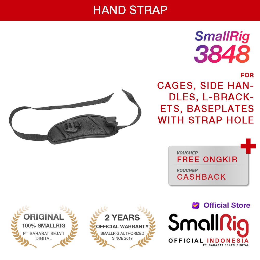 Jual SmallRig “Black Mamba” Hand Strap 3848 | Shopee Indonesia