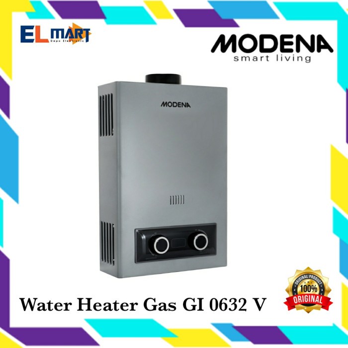 Jual Water Heater Gas Modena GI 0632V 0632 V GI0632V Pemanas Air Elpiji 6L | Shopee Indonesia