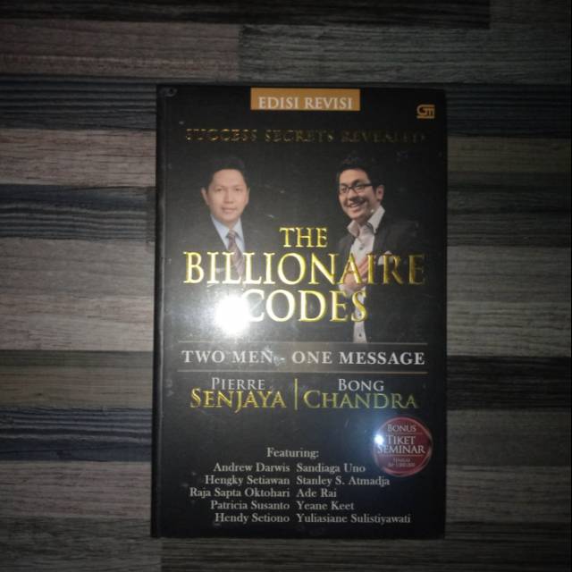 Jual THE BILLIONAIRE CODES - BONG CHANDRA | Shopee Indonesia