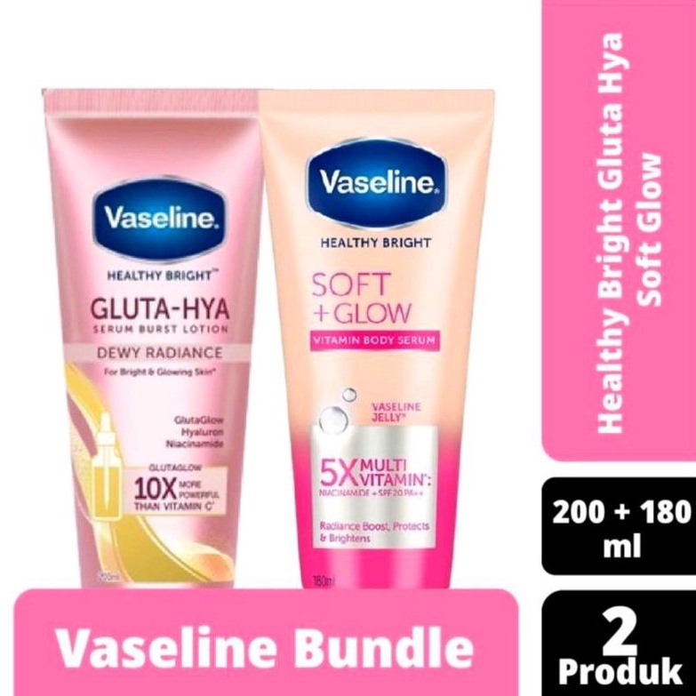 Jual Vaseline Healthy Bright Gluta Hya Serum Dewy Radiance + Soft Glow | Shopee Indonesia