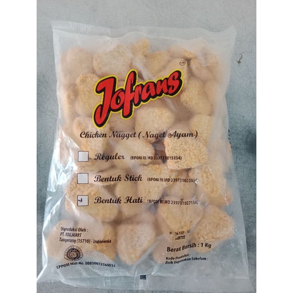 Jual Nugget Hati (love) Jofrans 1 kg | Shopee Indonesia