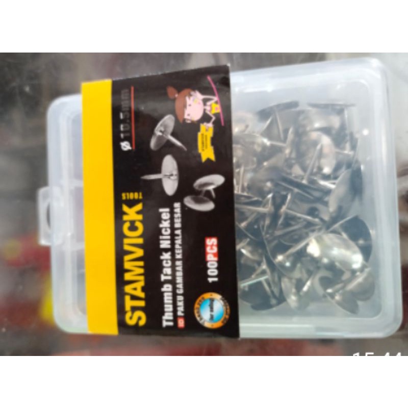 Jual paku payung kecil mini paku tekan Pinus pines kotak plastik wadah ...