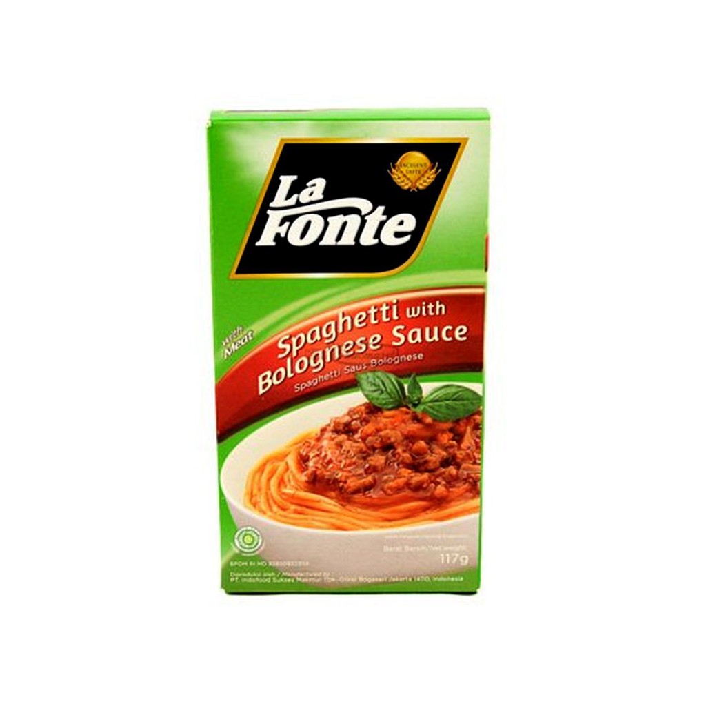 Jual La Fonte Spaghetti Instant Saus Bolognese 117G | Shopee Indonesia