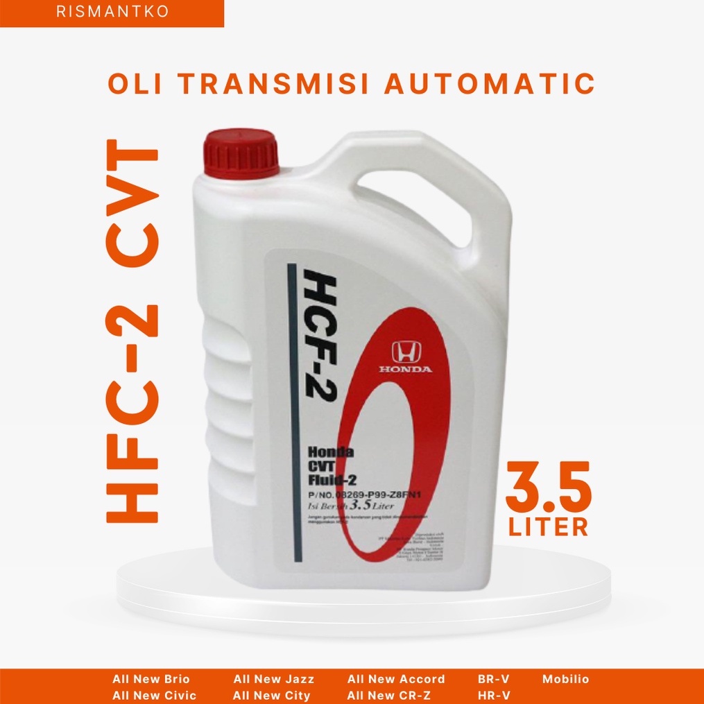 Jual HCF-2 2 CVT Fluid - Oli Transmisi Automatic Matic Metic Metik 3.5 3,5 Liter Honda Mobilio S ...