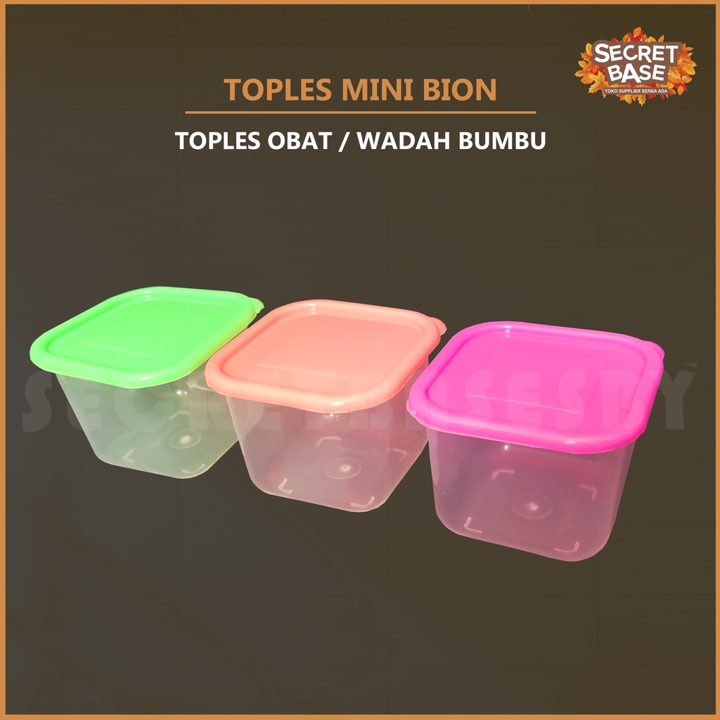 Jual TOPLES MINI BION - Wadah Serbaguna / Toples Obat / Wadah Bumbu ...