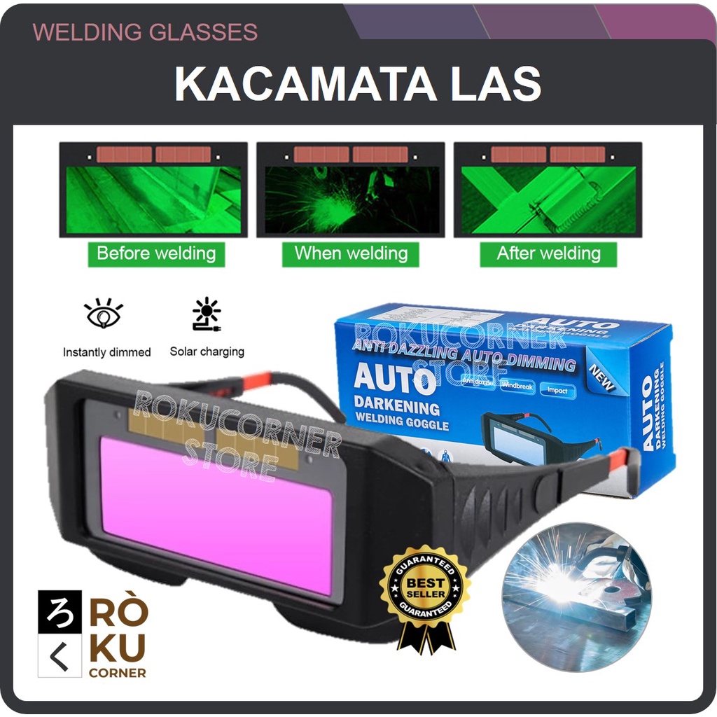 Jual Kacamata Las Otomatis Gelap Kaca Mata Listrik Ngelas Auto Dark ...