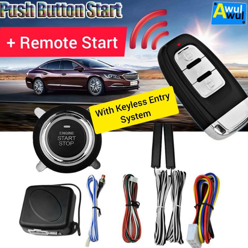 Jual Tombol Start Stop engine With Remote Control & Keyless Entry ...