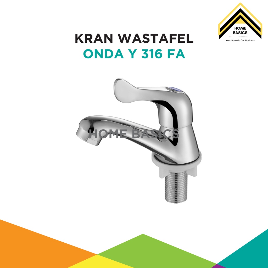 Jual Kran Wastafel Onda Y 316 FA 1/2" / Kran Cuci Tangan / Keran Meja | Shopee Indonesia
