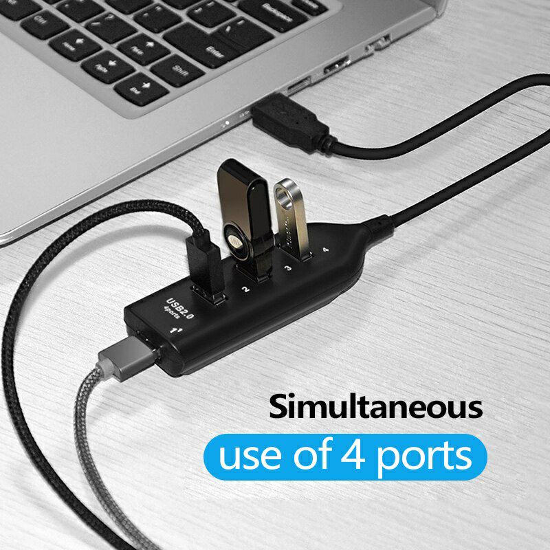 Jual USB HUB 4 Port in 1 dalam 1 tempat 50 cm 4 output | Shopee Indonesia