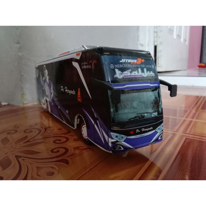 Jual miniatur bus/bis mainan ukuran 28cm,Agramas, Haryanto restu ...