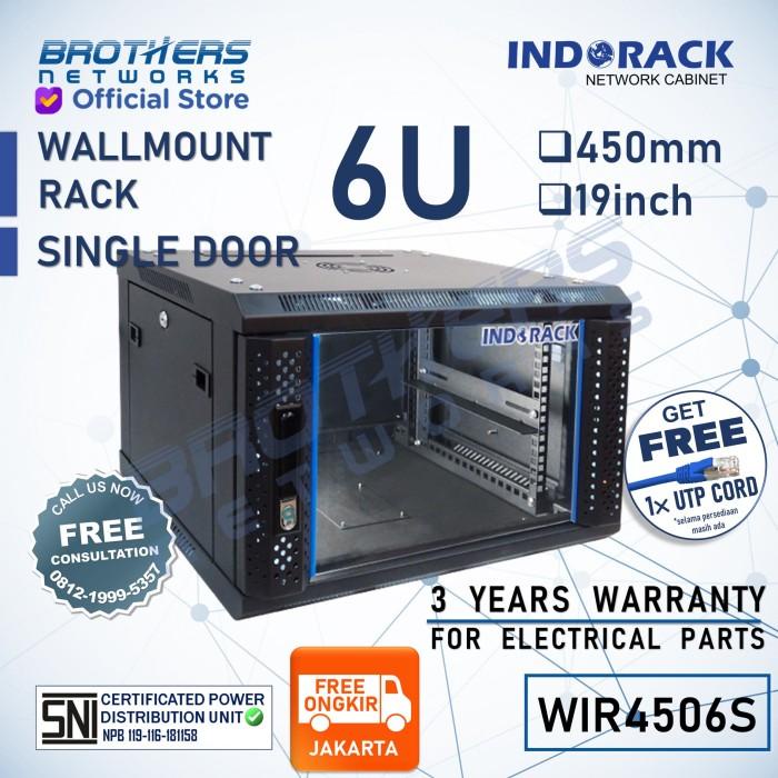 Jual Modem | Wallmount Indorack Wir4506S 6U 450Mm Single Door Not Hagane/Abba/Apc | Shopee Indonesia