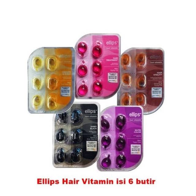 Jual Ellips Hair Vitamin Rambut 6 Capsules x 1ml | Shopee Indonesia