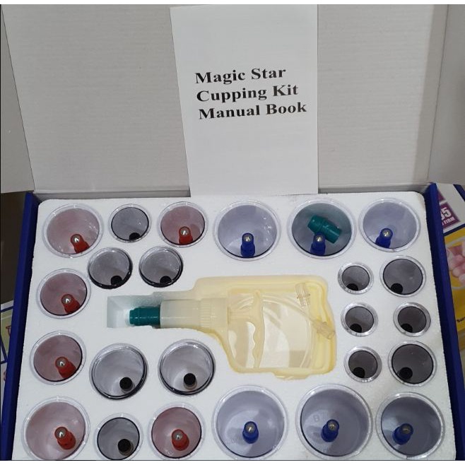 Jual Alat Bekam Magic Star Cupping Kit isi 24 Kop Angin Hijamah Cupping ...