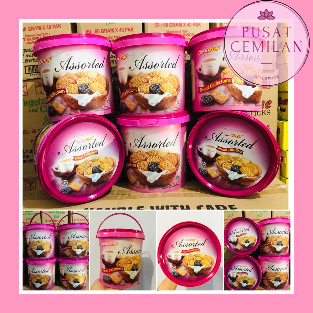 Jual Kue Kaleng Murah - Biskuit Ember Bulat Biskitop - Assorted PVC ...