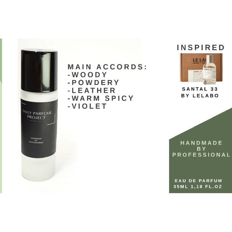 Jual SANTAL 33 BY LE LABO DAILY PARFUM SUPER PREMIUM | Shopee Indonesia