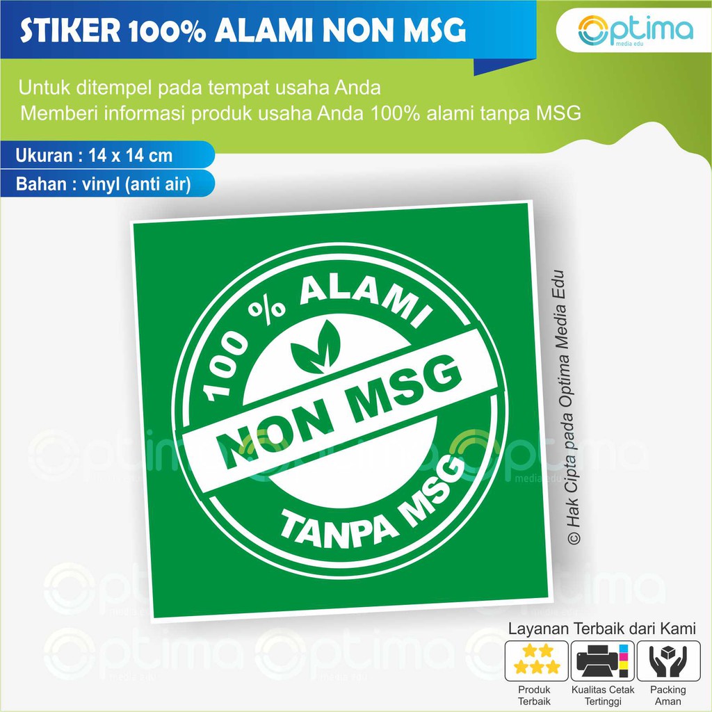 Jual STIKER 100% ALAMI TANPA MSG | Shopee Indonesia