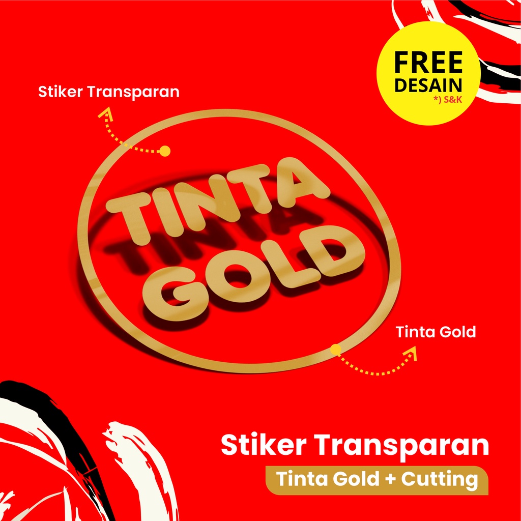 Jual Cetak Stiker Vinyl / Transparan Print&Cut / Tinta Emas | Shopee ...